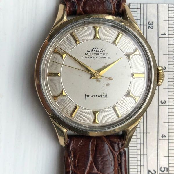 Vintage Mido Multifort Automatic Men's Wristwatch 14K Gold Shell/Repair ...