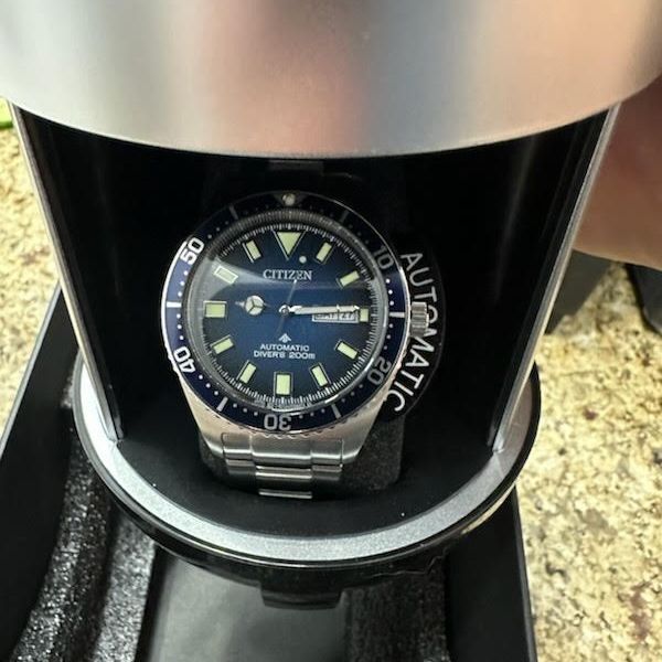 Citizen Promaster Dive Mens Silver Case Blue Dial Automatic Diver ...