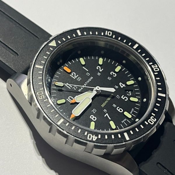 Marathon Jumbo Diver's Quartz (JSAR) Watch 46mm WW194018 SS CASE FREE ...