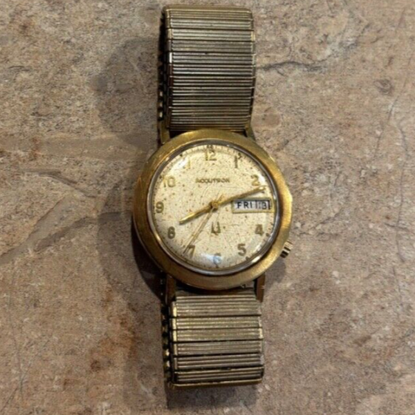 Bulova Accutron 14k Gold Filled Day-Date Watch â Timeless Vintage ...