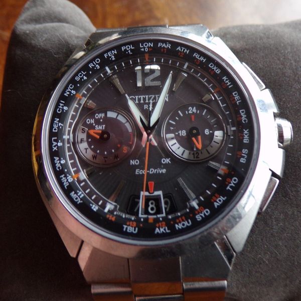 A citizen eco drive satellite wave RX wristwatch | WatchCharts Marketplace