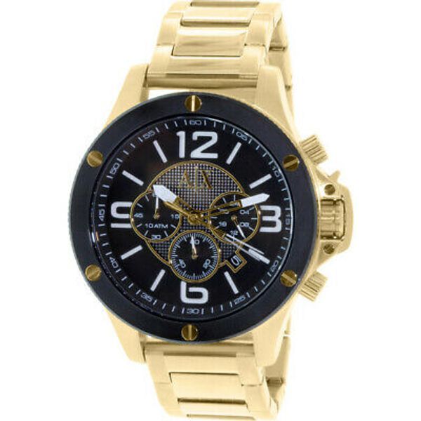 Armani Exchange Men's Chronograph Gold Tone Stainless Watch AX1511 ...