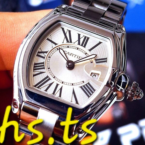 CHEAPEST???? Cartier Roadster Silver Dial Small 30mm Quartz Dress Watch ...