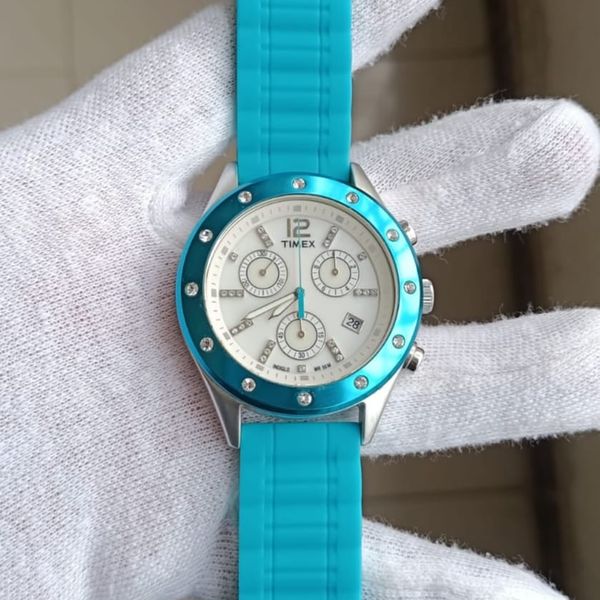 [WTS] TIMEX Originals Sport Chronograph Turquoise Aluminium Quartz ...