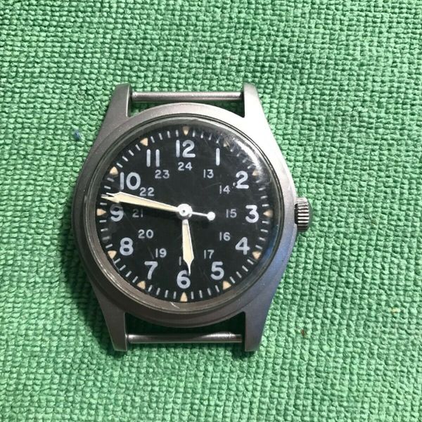 C. 1984 Vintage HAMILTON 685 Hand Wind GG-W-113 Stainless Steel ...