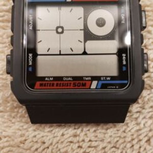 CASIO AE-20W TWIN GRAPH WATCH JAPAN 1984 588 MODULE ( FOR PARTS ONLY ...