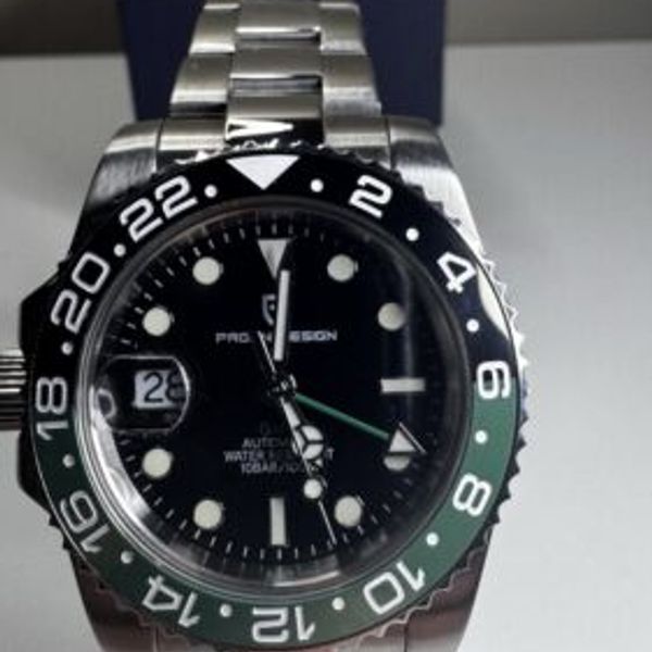 Pagani Design PD-1662 GMT Green and Black L/H Sprite | WatchCharts ...