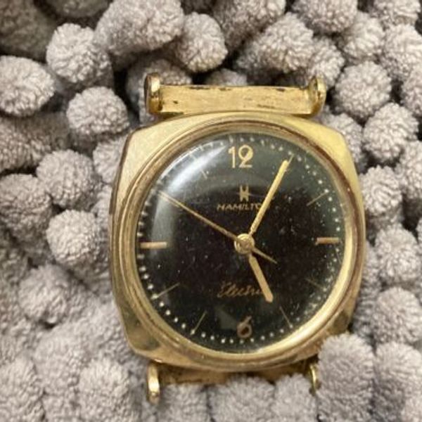 wristwatch HAMILTON ELECTRIC GEMINI USA 10 k gold filled CAL 505 adj ...