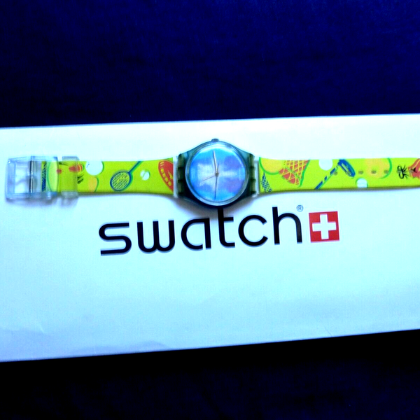 BOXED -SWATCH NEW BATTERY/ FULLY WORKING/NEW STRAP FITTED/S/F ...