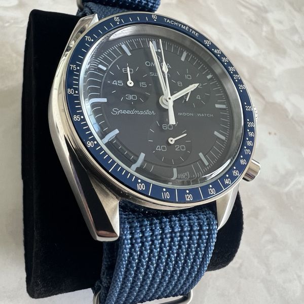 Omega X MoonSwatch - Custom Metal Case Mission To Neptune | WatchCharts ...