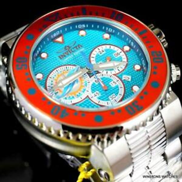【Free Shipping】 Watch Invicta Miami Dolphins Grand Pro diver ...