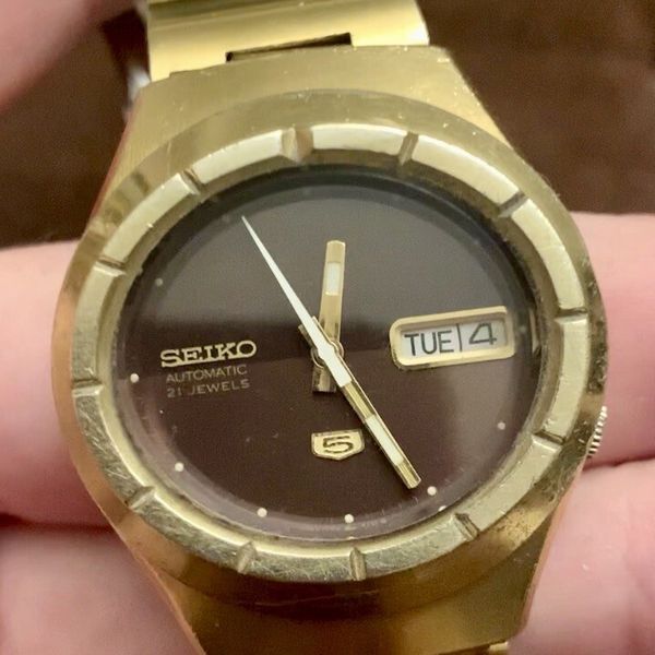 â Rare Vintage SEIKO 5 Men's Watch - Automatic - Chocolate Dial â ...