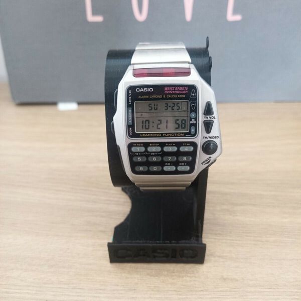 CASIO CMD-40 Vintage Watch "IR LEARNING / REMOTE" Silver color ...