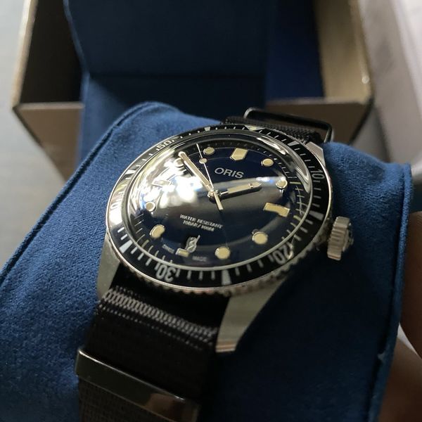 Oris Divers Sixty-Five Blue Dial Watch Ref#01 733 7747 4055 New Oris ...