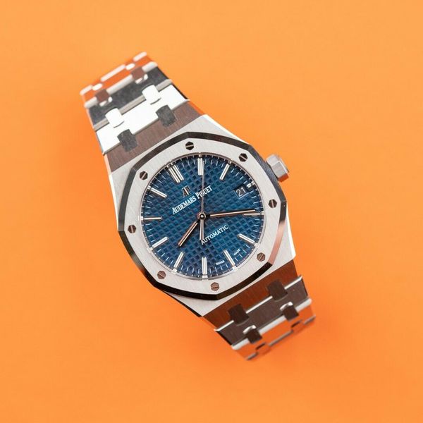 Audemars Piguet Royal Oak 15450ST Blue Dial Stainless Steel 37mm 2020 ...