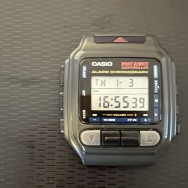 Vintage 90s Casio 1173 CMD-30B Wrist Remote Controller Alarm Digital ...