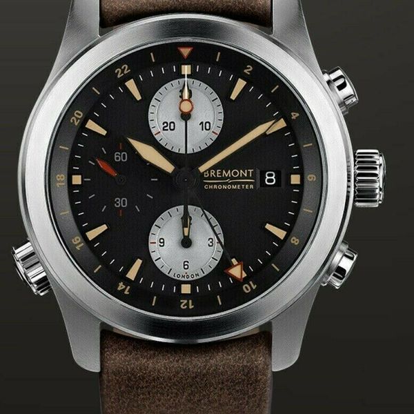 Bremont Black Dial Automatic Watch - ALT1-ZT/51 Stainless | WatchCharts ...
