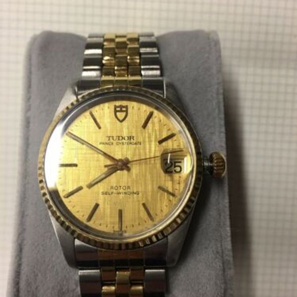 Tudor prince oysterdate, (Rolex),32mm,gold linen Dial | WatchCharts ...