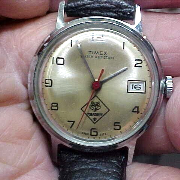 TIMEX CUB SCOUT WATCH 31MM WITH ORIGINAL BAND WINDUP | WatchCharts ...