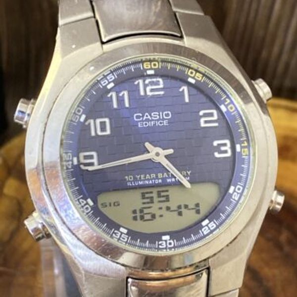 Casio illuminator mens watch 2747 EFA-111 #3915 | WatchCharts Marketplace