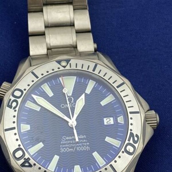 Omega Men's Seamaster Titanium Watch with TI-930 Bracelet Model 2232.80 ...