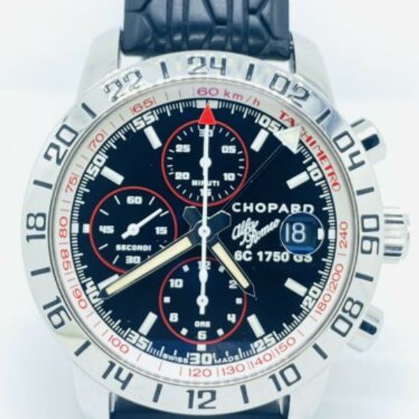 Chopard Mille Miglia GMT Alfa Romeo Limited Edition SS Black Dial 16/ ...