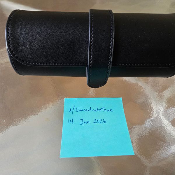 [WTS] Wolf black leather watch roll, $70 including shipping ...
