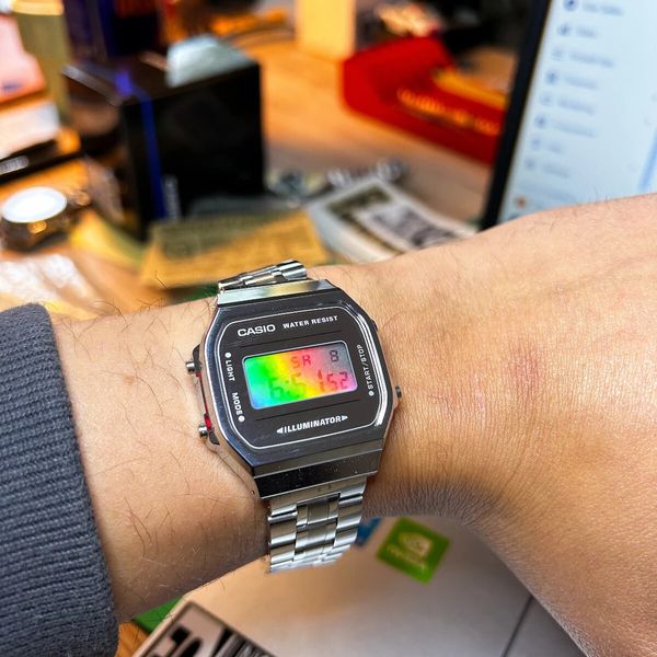 Casio A168 Mirror Chameleon Modified Custom Casio A168 With Color-shift ...
