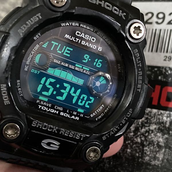 Casio G-Shock GW-7900B Solar Powered Atomic Multiband 6 Moon Phase Tide ...