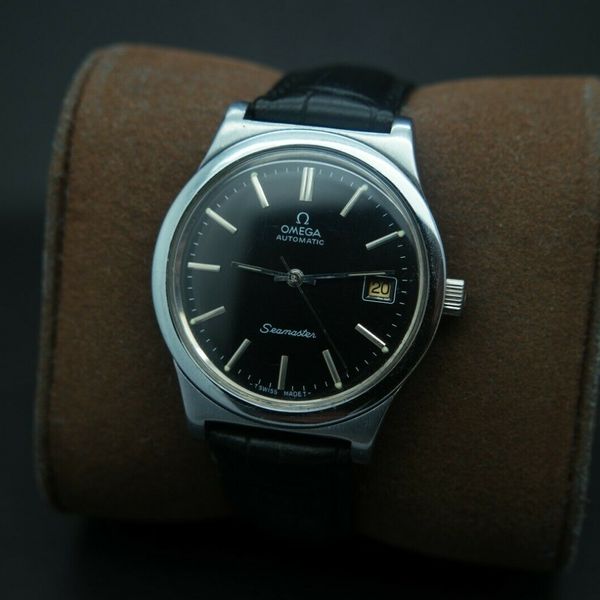 Vintage 1970’s Omega Seamaster Cal.1020 Automatic Black Dial Gents ...