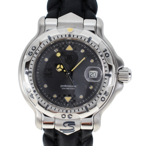 NOS 29mm Tag Heuer Series 6000 Rare SENNA Limited Edition #901 Watch ...