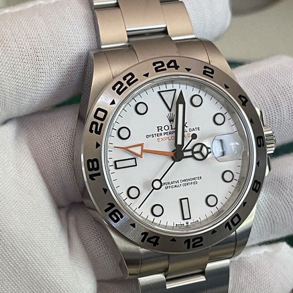 Rolex Explorer II 226570 Polar White Stainless Steel 42MM Watch ...