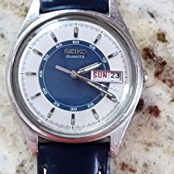 Seiko Vintage 1993 Watch Mens Two Tone Dial, Day-Date 7N43 New ð And ...