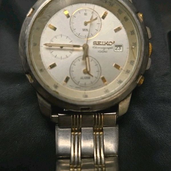 Seiko Chronograph Menâ s Watch Model SNDC11 w/ Tachymeter. "FOR PART ...