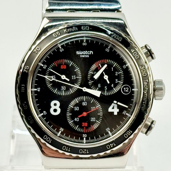 Swatch Irony YVS401GB Blackie Chronograph | WatchCharts Marketplace