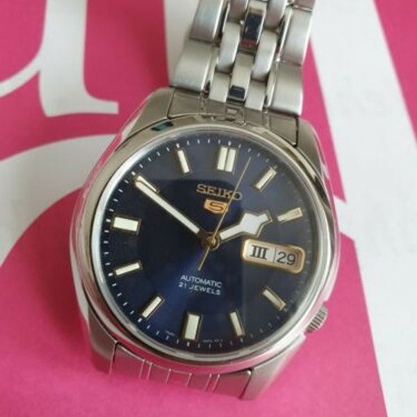 Modified Seiko 5 SNK355 domed sapphire crystal NH36 Snowflake hands ...