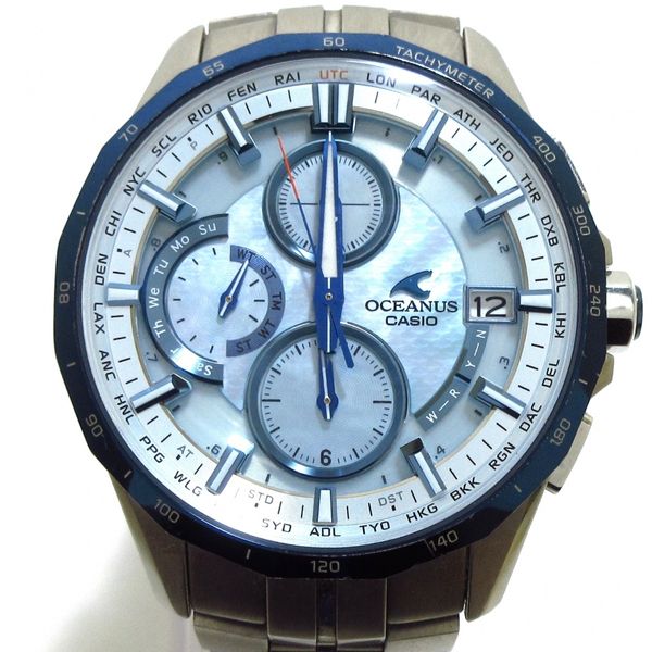 [New] [Used] CASIO Oceanus Manta Watch Titanium / Tough Solar / Radio ...
