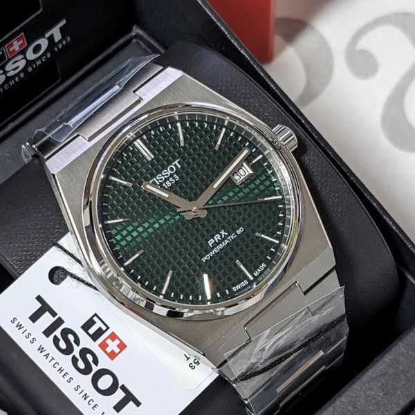 [$580 USD] New Tissot PRX Green Dial Powermatic 80 | WatchCharts ...