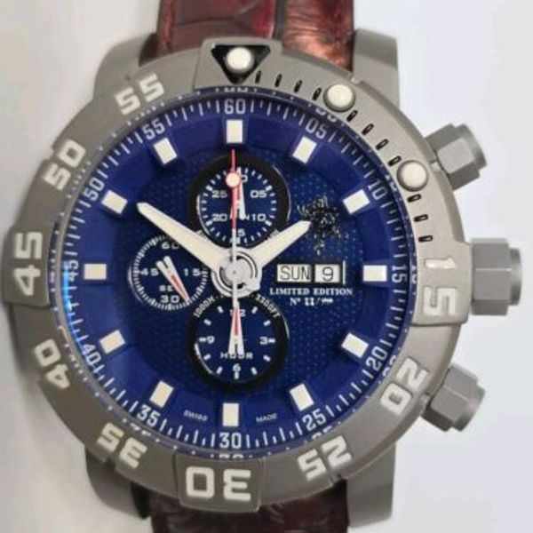 Invicta Sea Base Automatic Chronograph Titanium Watch Swiss Made 53mm ...