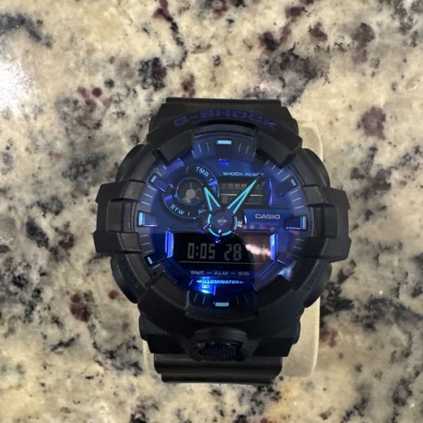 Casio G-Shock Analog Digital Virtual Blue Series Watch GA700VB-1A New ...