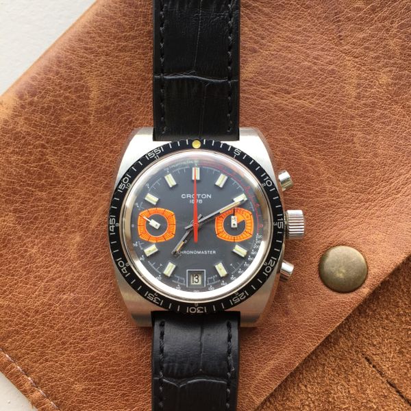 [WTS] 70s Croton Chronomaster "Dual Orange" Valjoux 7734 | WatchCharts ...