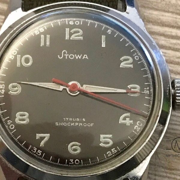Stowa watch early 1950's s/n 11xx 'ARMEE FRANCAISE' ie french army ...