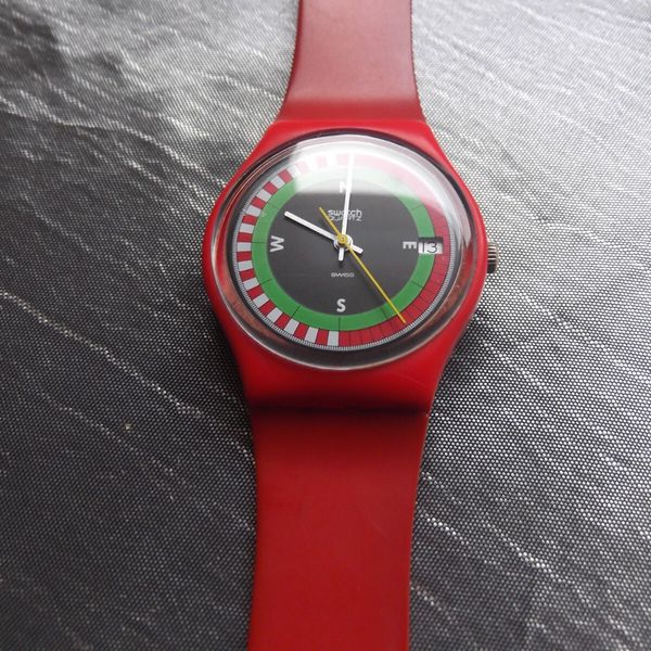 Swatch Watch GR400 Compass. 1984. Very Good Working Condition. New ...
