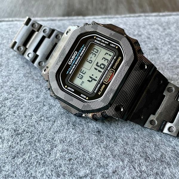 FS: LNIB Casio G-Shock DW5600 Stainless Steel Camo Mod | WatchCharts