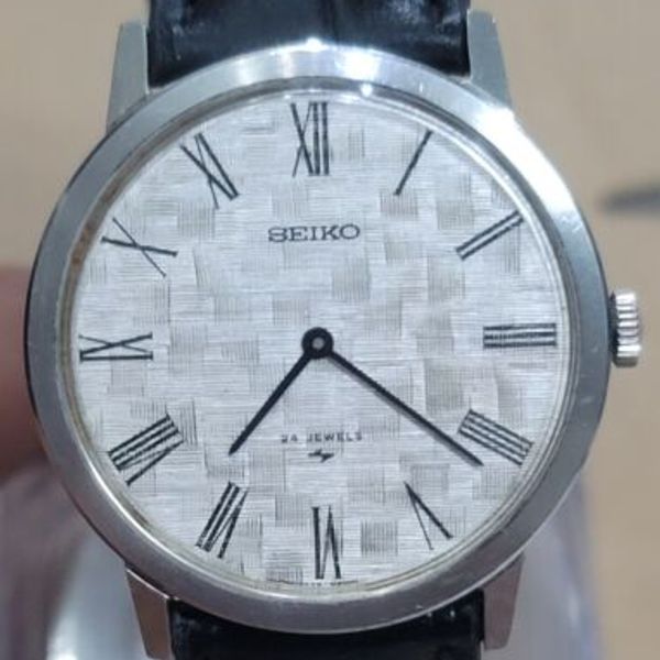 VERY NICE VINTAGE SEIKO CHARIOT 2559 24J SS HAND WINDING JAPAN MEN ...