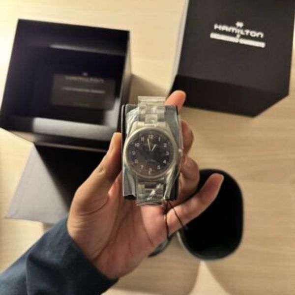 Engineered Garments x Hamilton Khaki Field Watch 36mm Titanium Limited ...