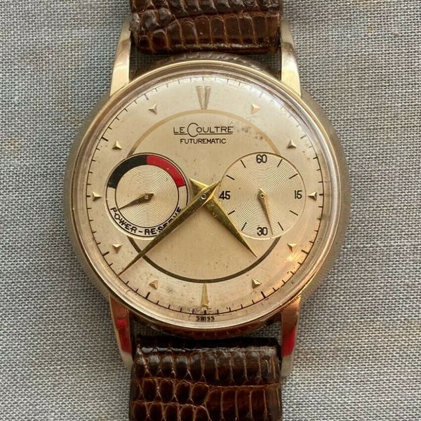 Vintage 10K Gold Filled Jaeger LeCoultre Futurematic Wristwatch ...