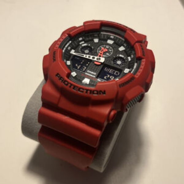 CASIO G-Shock GA100B-4ACR Unisex Wrist Watch | WatchCharts