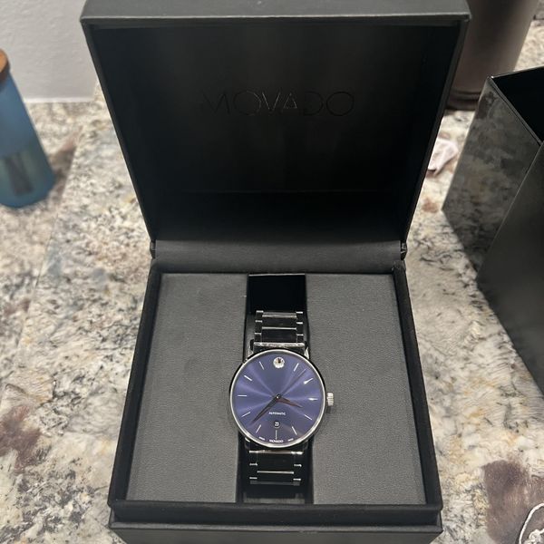 [WTS] Movado Classic Muesum Automatic Watch With 40mm Blue Face ...