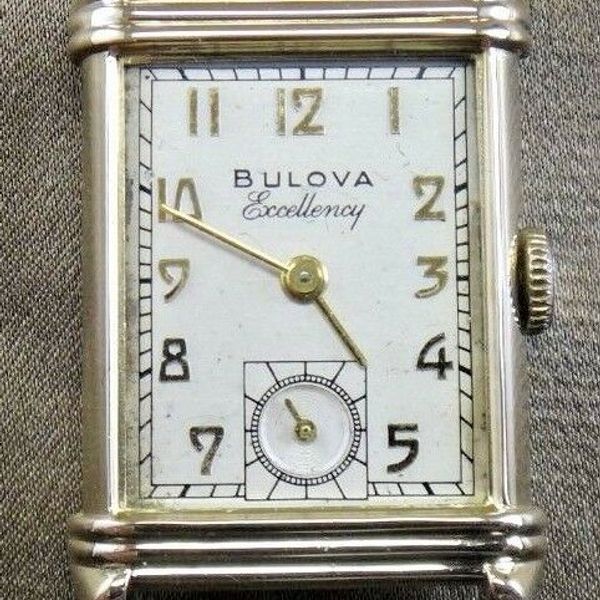 Vintage Bulova Excellency Watch 10k Gold Filled Case Working and ...